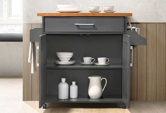 Rolling Kitchen Cabinet on Wheels - the Pros & Cons...