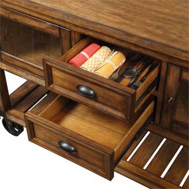 4 Useful Ways to Use a Vintage Rolling Kitchen Cart...